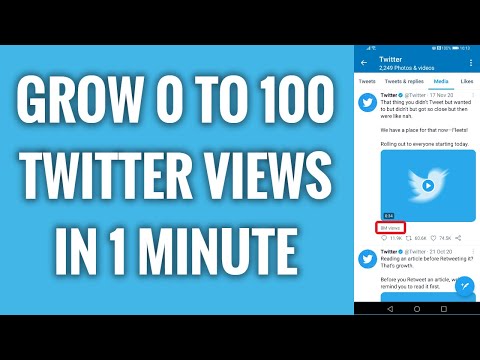 How To Grow 0 To 100 Twitter Video Views In 1 Minute