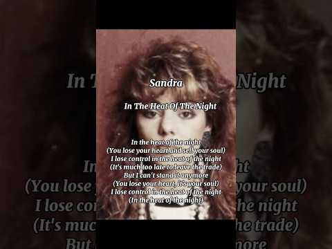 Sandra - In The Heat Of The Night #lyrics #shorts