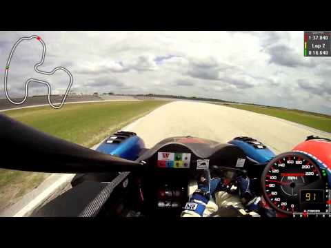 Eric Foss driving the Wolf GB08 sports racer at Texas World Speedway 1:37.040