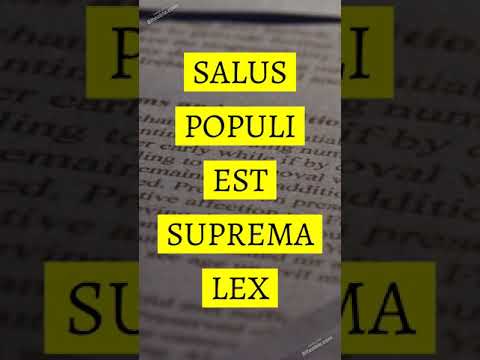 LEGAL MAXIM-2 SALUS POPULI EST SUPREMA LEX / #shorts / #legalmaxims / #lawschool #llb