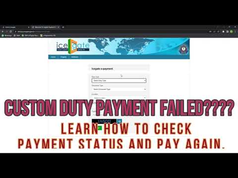 Custom Duty Payment Failed in New Icegate Website????? Watch till the end to resolve your problem.