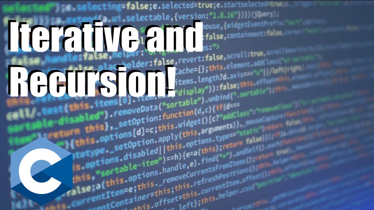 Iterative and Recursive Algorithms in C