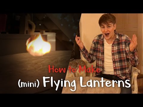 How to make mini floating paper lanterns - with lantern launch