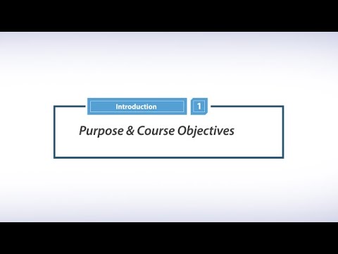 Purpose and Course Objectives