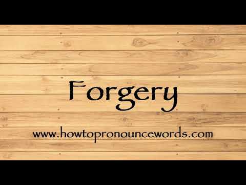 How To Pronounce Forgery ? How To say Forgery New Video