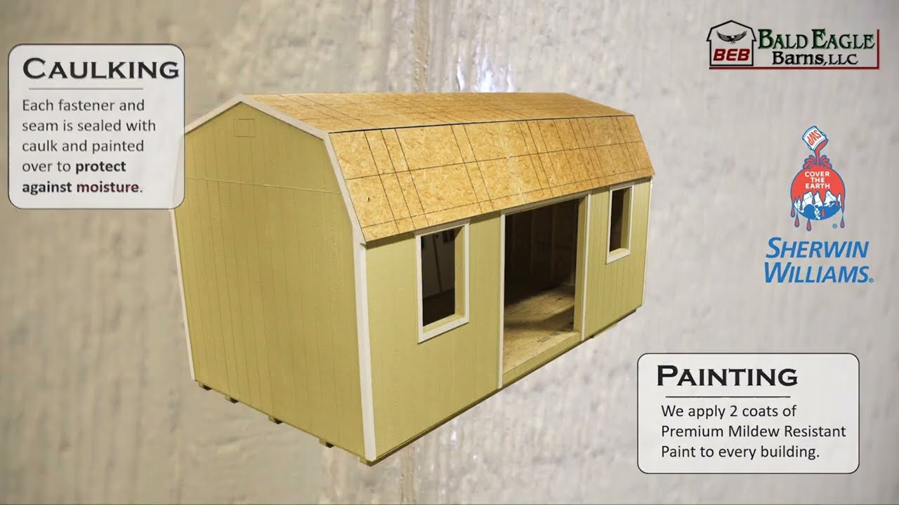 Built in Arkansas | Bald Eagle Barns Standard Features & Quality Walkthrough