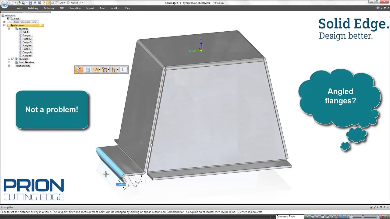 Solid Edge Synchronous Sheet Metal