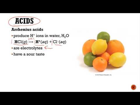 Basic Definition of Arrhenius Acids & Bases