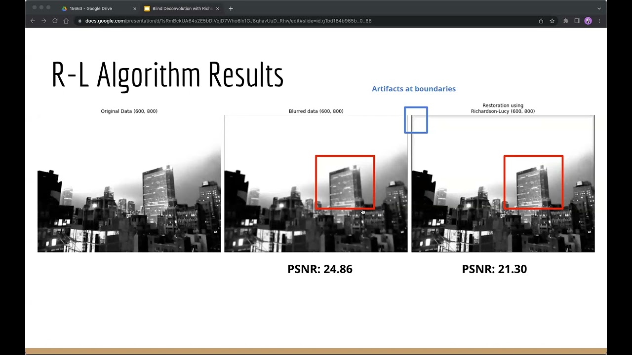 Xiaoyu Bi: Blind Deconvolution with Richardson-Lucy Algorithm