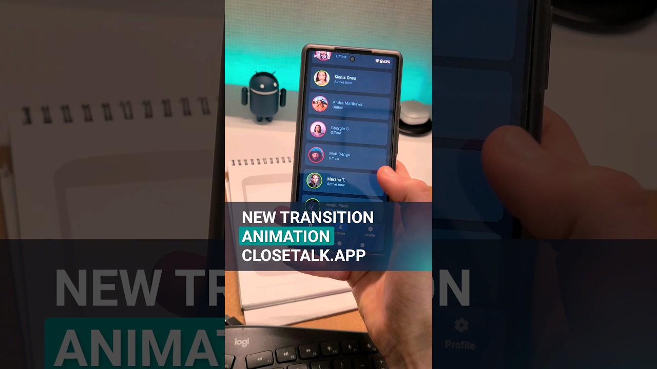 👋NEW Transition Animation. Jetpack Compose. CloseTalk.app - Open Source.