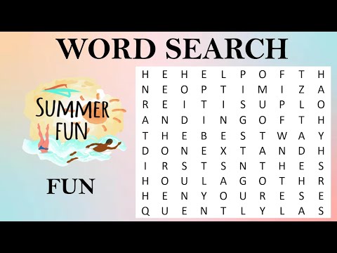Word Puzzle | đ Ultimate WORD Search: SUMMER Edition â Fun Puzzle Challenge! đâī¸
