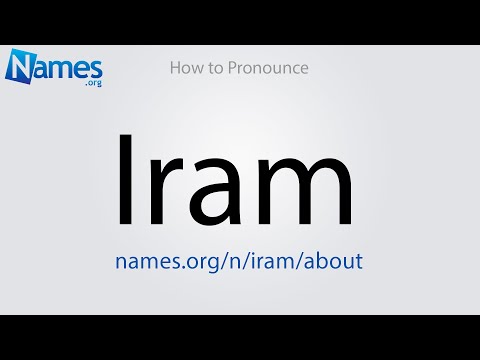 How to Pronounce Iram