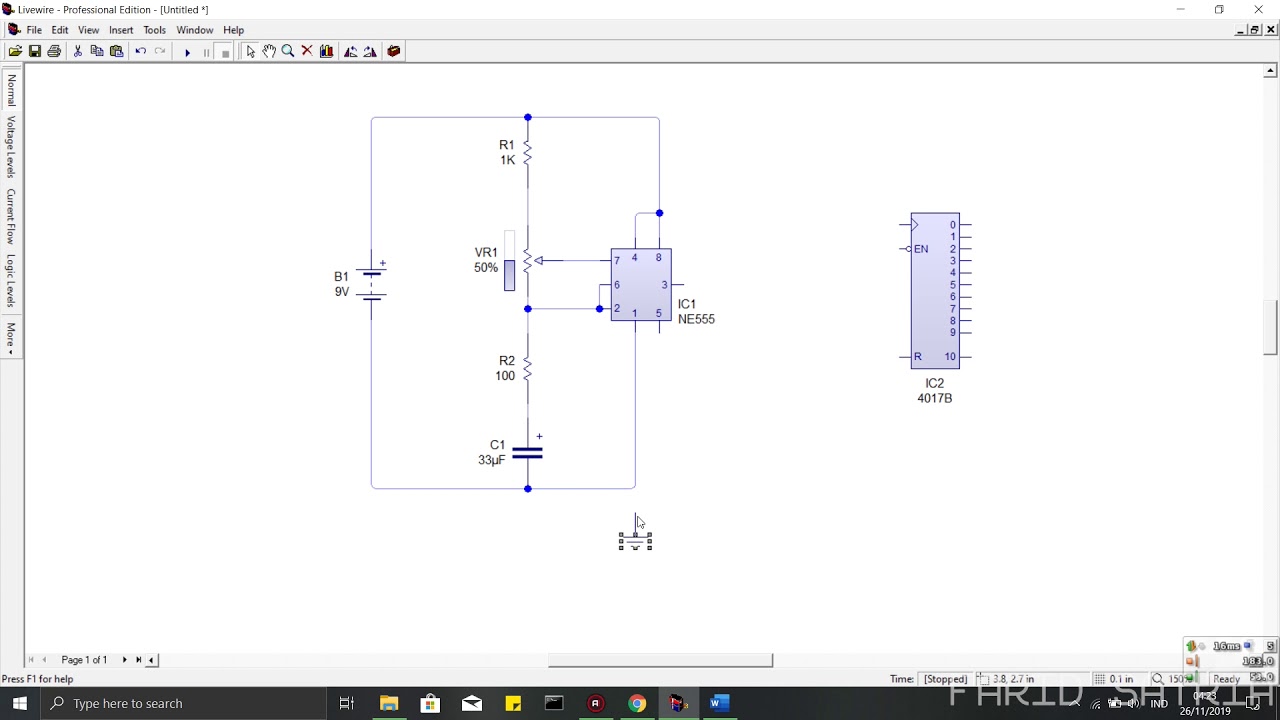 #1-Tutorial Membuat Rangkaian Running LED Analog - LIVEWIRE