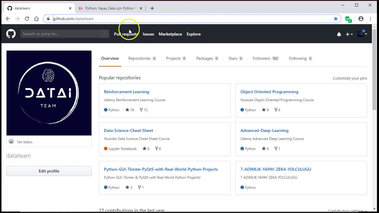 Datai Team Github ve Kaynaklar