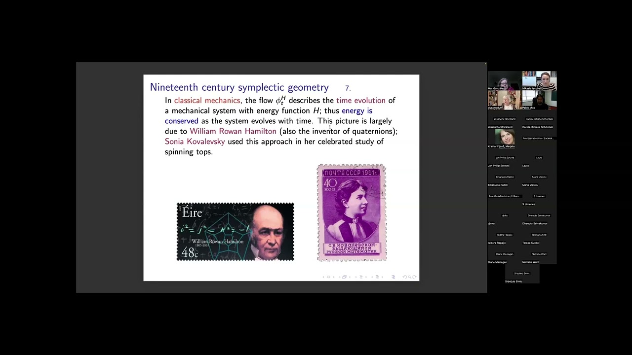 EMS Women in Mathematics Day 2024: Dusa McDuff