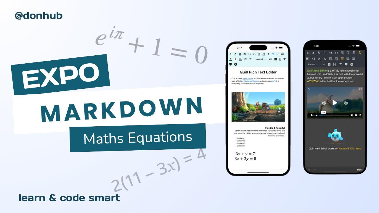 React Native Markdown & Math Equations Tutorial – Render Like a Pro!