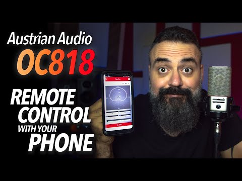 REMOTE CONTROL this Microphone with your PHONE - Austrian Audio OC818 (review & walkthrough)