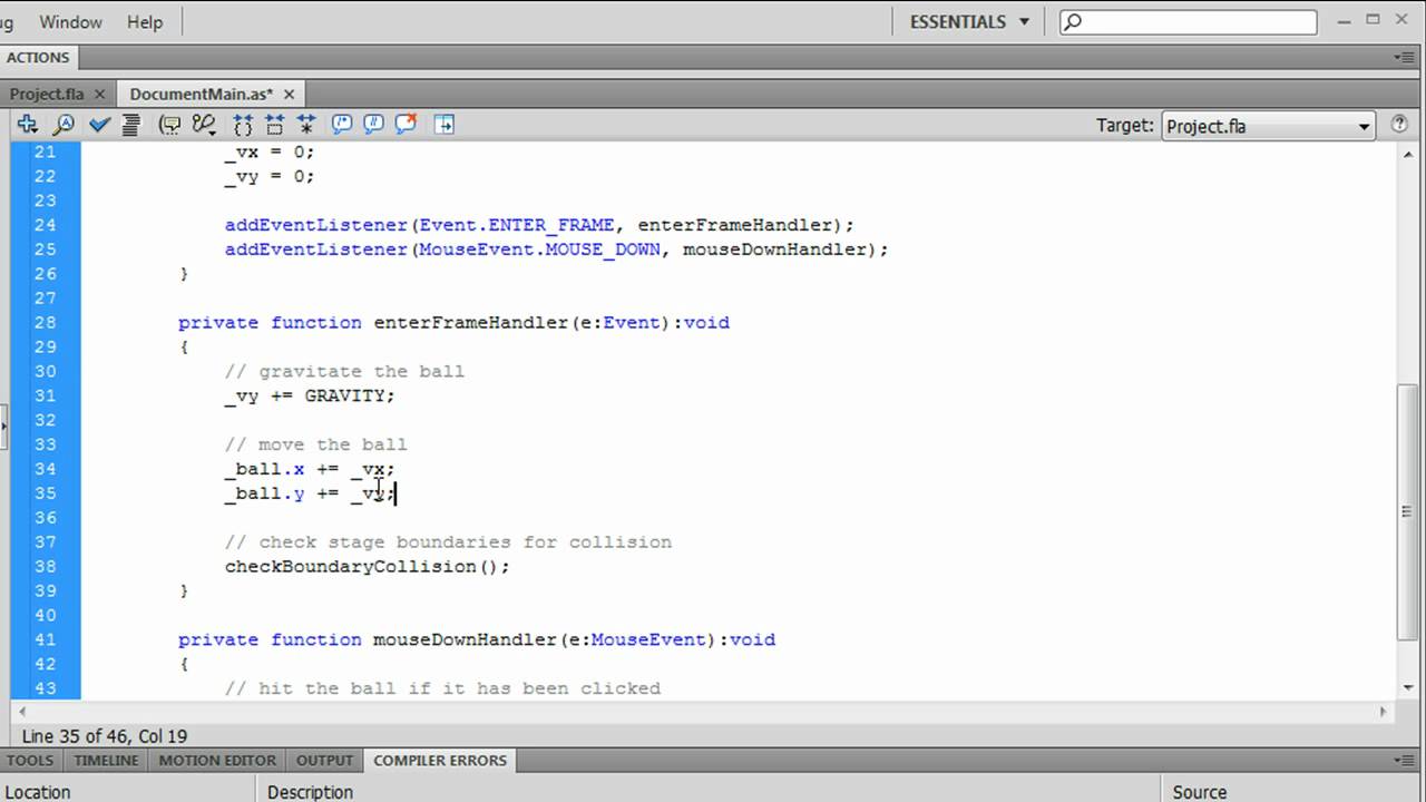 DevNote Tutorial:  Intro to Flash Game Programming (2/5)