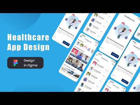 Designing Healthcare App UI Design - (Speed art tutorial)