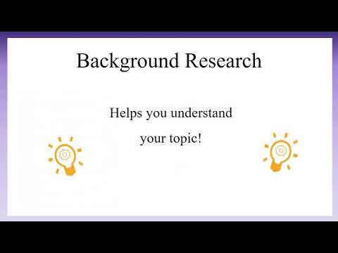 What is Background Research