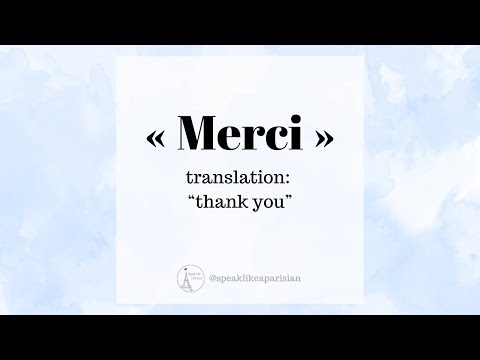 How to pronounce the word "Merci" (thank you) in French