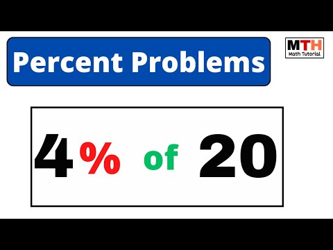 Find 4 percent of 20 (4% of 20)
