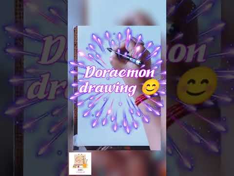 Doraemon drawing...how to draw Doraemon easily... sketch and colour.... Udita's drawing hub