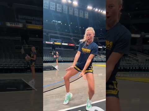 😂 Sophie Cunningham & Aliyah Boston tiktok dance | Indiana Fever WNBA women's basketball #shorts