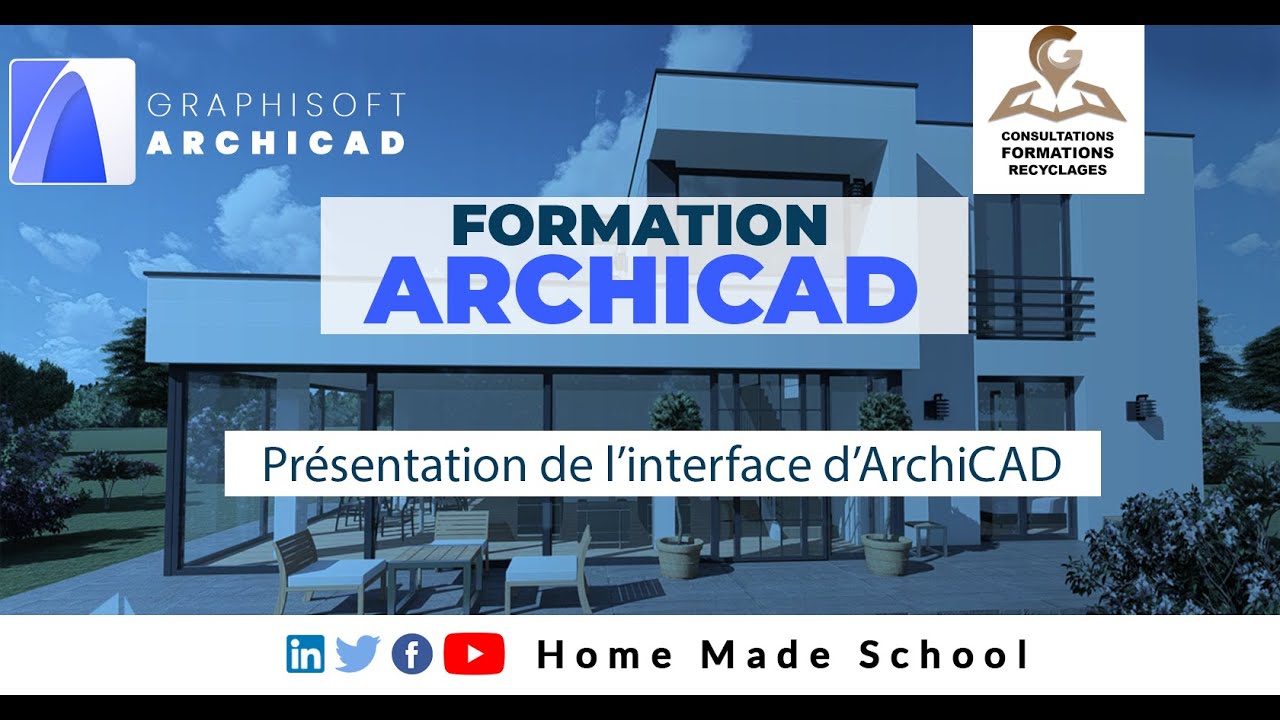 01 - Présentation de l'Interface d'ArchiCAD