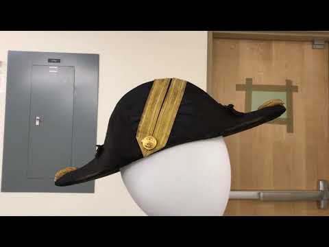 Admiral McInerney's Epaulets and Bicorne Hat