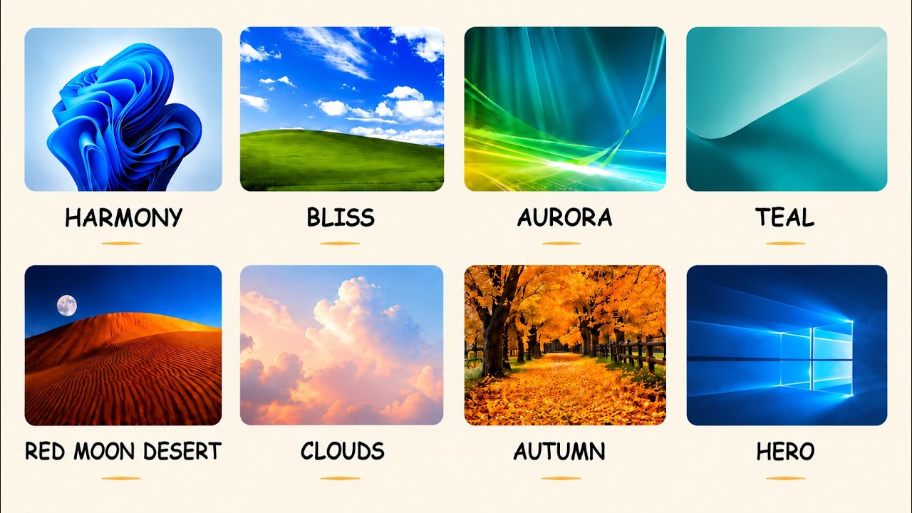 Every Windows Wallpaper Explained (Hidden Stories)