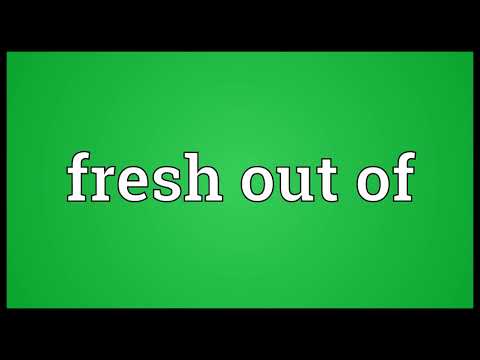 Fresh out of Meaning