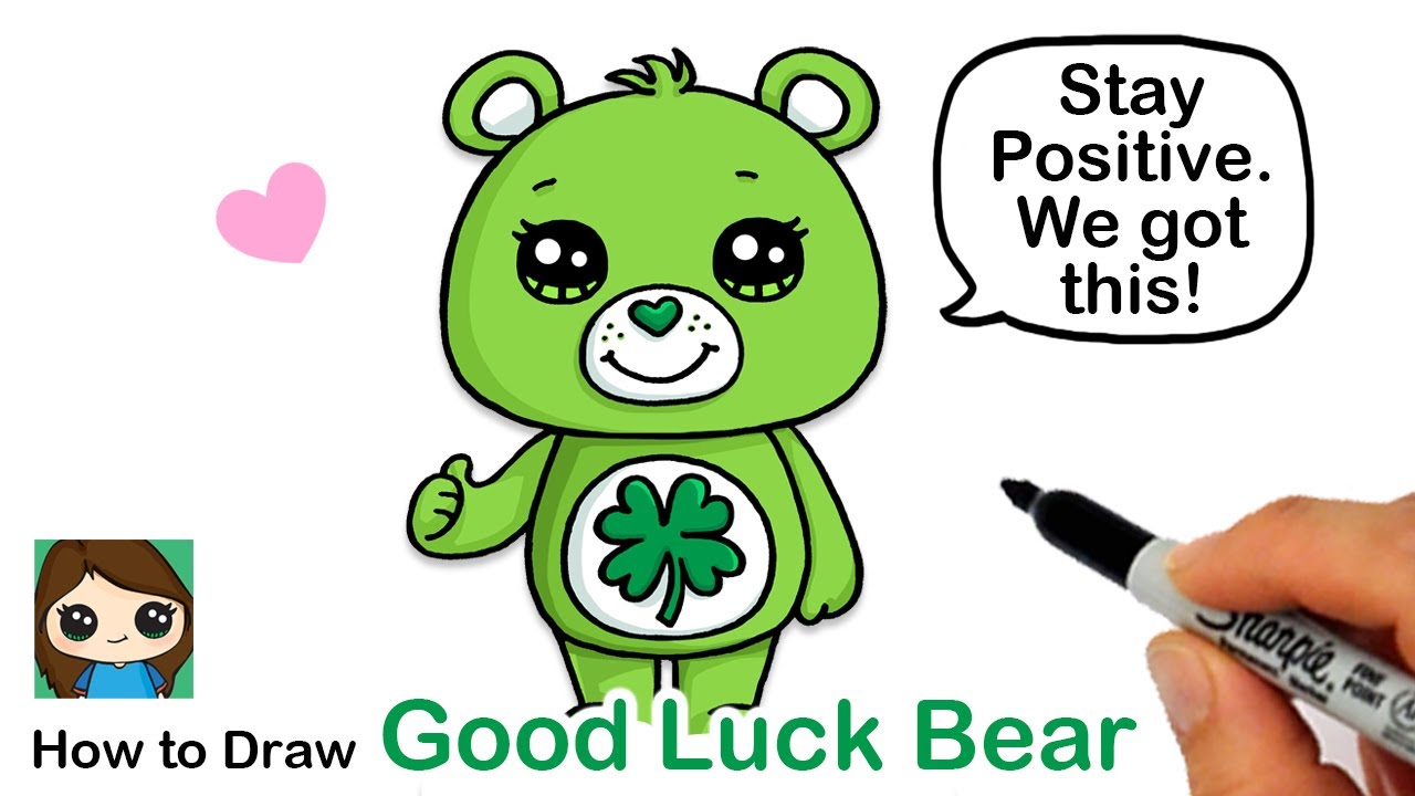 Stay Positive Cuties! ❤️How to Draw Good Luck Care Bear | Coronavirus Awareness Art
