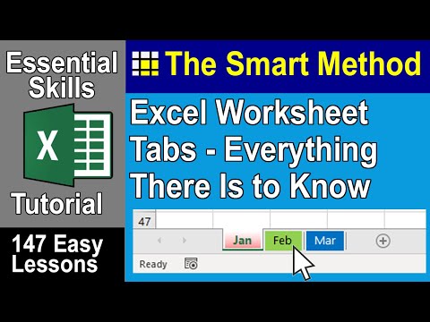 1-9: Excel Worksheet tabs - Everything There Is To Know