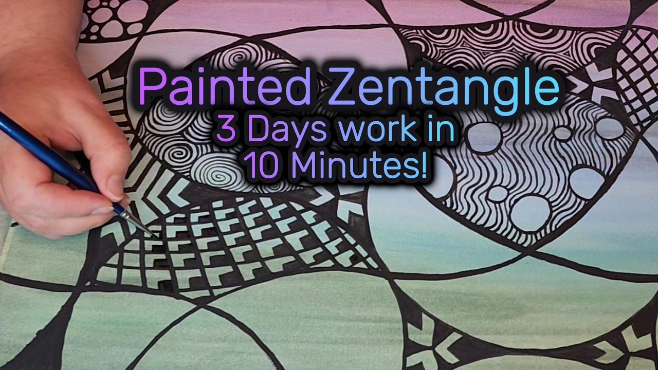 Gradient Flag Zentangle