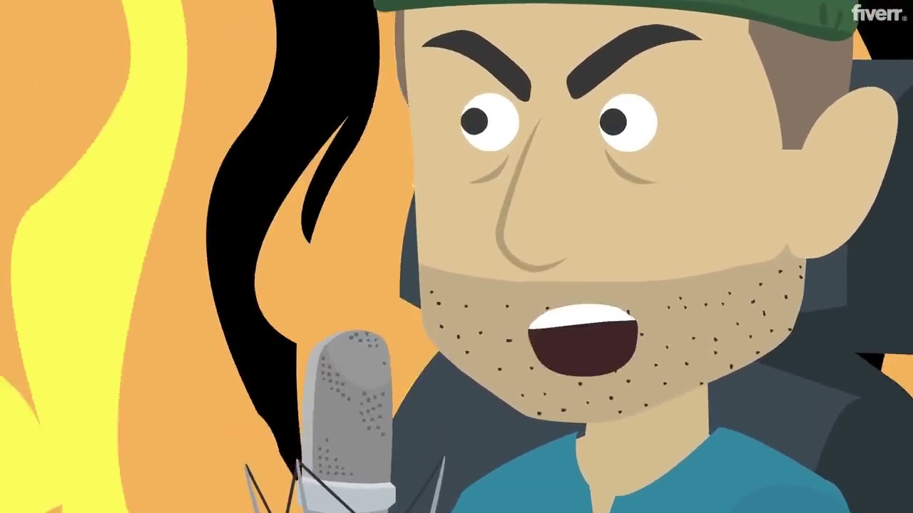 I will create your 2d character and make a cartoon animation .. best web services from FIVEER