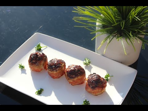 Bacon Wrapped Mini Meatloaves | 30 Minute Recipe