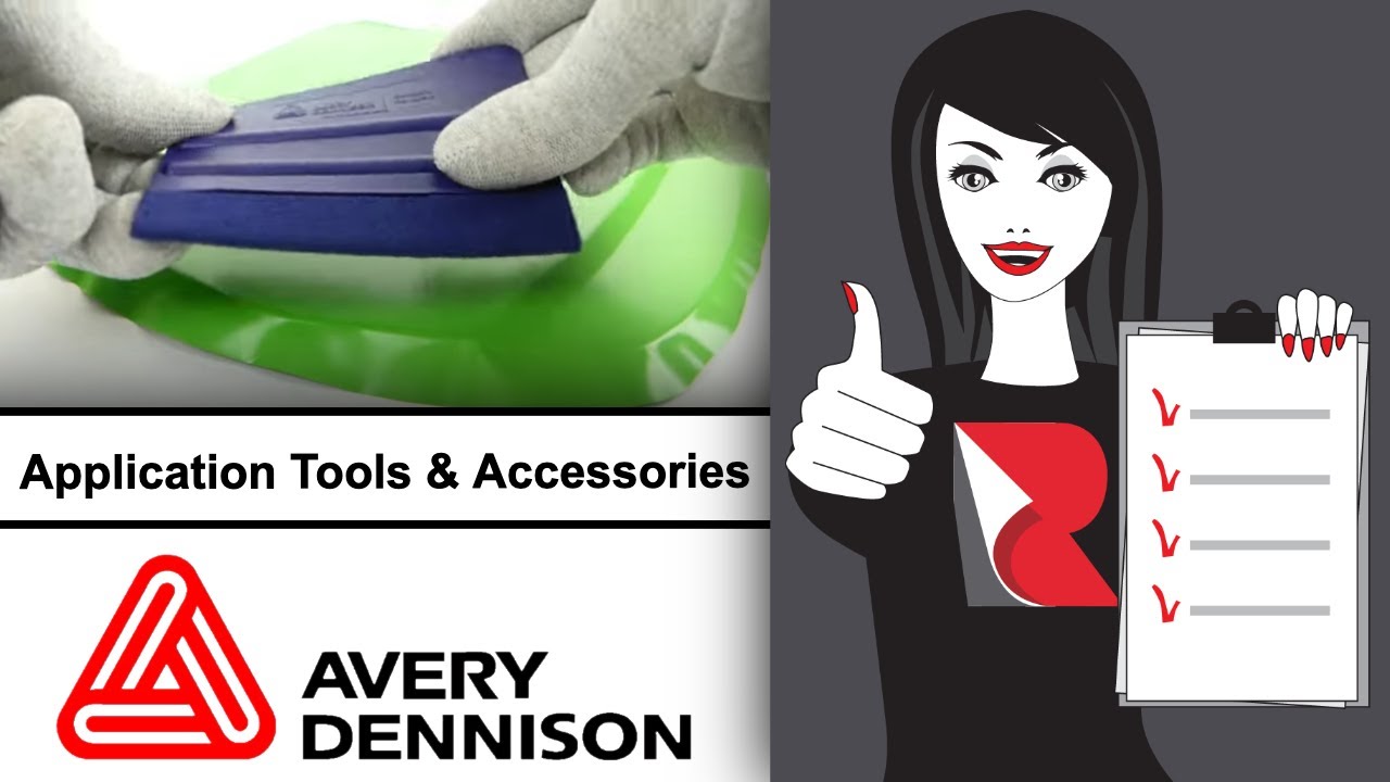 Avery Dennison Blue Pro Felt Edge Squeegee