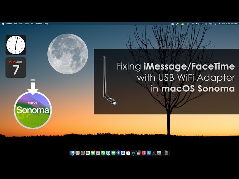Fix iMessage or FaceTime with USB Wireless Adapter | macOS Sonoma | Hackintosh | OpenCore | Desktop