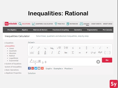 Inequalities: Rational