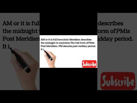 What does pm and AM stand for#youtube #youtube