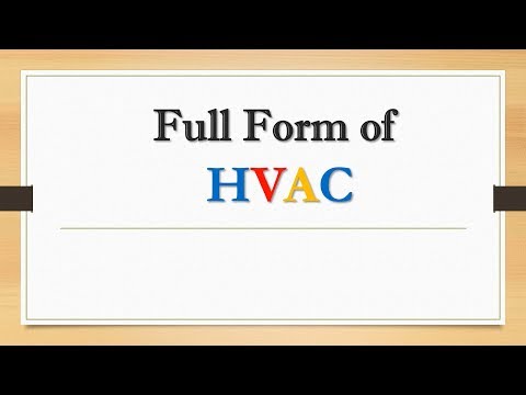 Full Form of HVAC || Did You Know?
