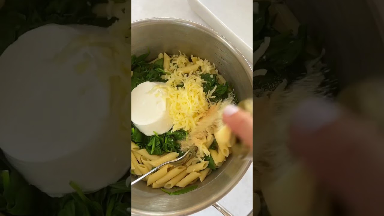 Spinach & Ricotta Pasta Simple no need to make sauce just use couple of shortcuts it tastes SO GOOD
