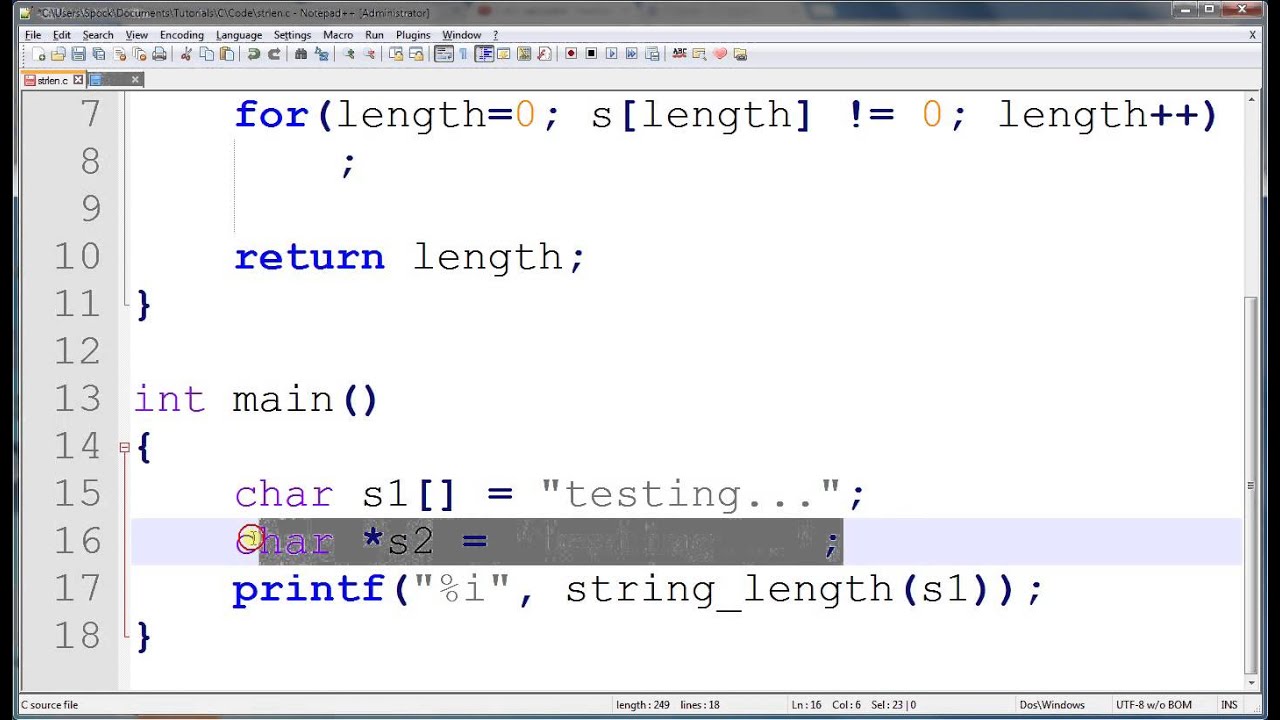 33  Strings and Pointers