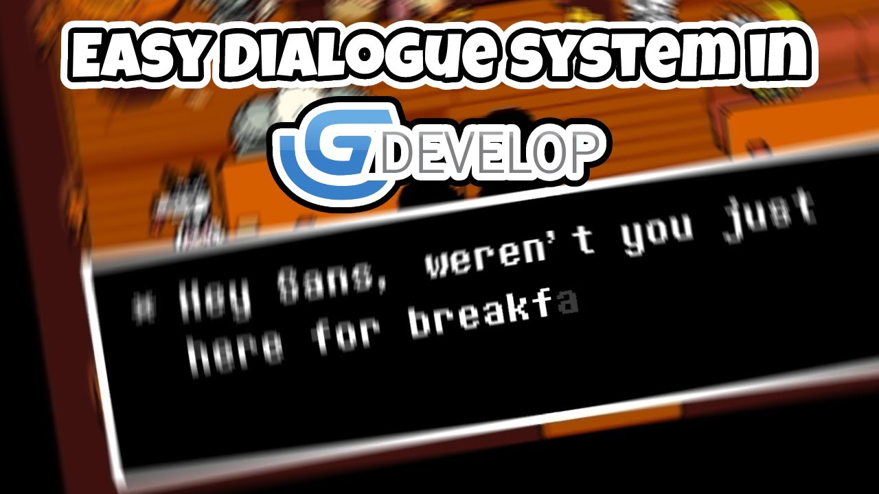 Easy dialogue system in GDevelop! (easier than Yarn)