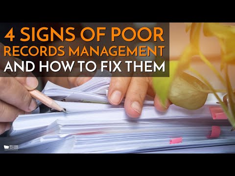 4 Symptoms of Poor Records Management | Record Nations