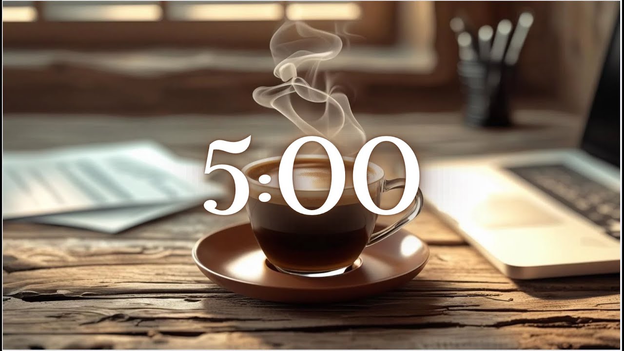 5 Minute Coffee Break ☕ | Cozy Timer for Study or Chill