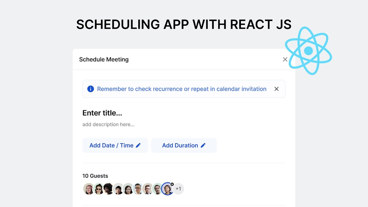 The Ultimate Guide to Building a Scheduling App with React JS