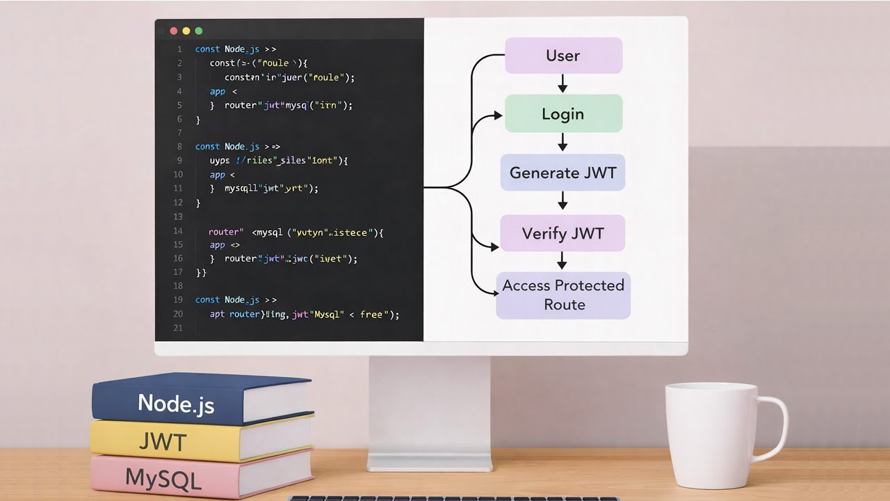 Node.js JWT Authentication with MySQL | Beginner Full Tutorial