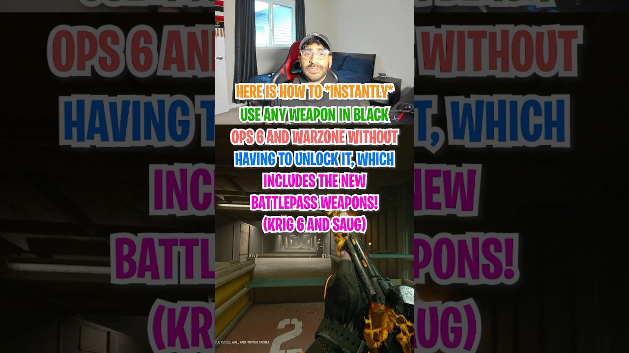 How to *INSTANTLY* unlock any weapon for Warzone and Black Ops 6 including the saug and krig 6🫡‼️